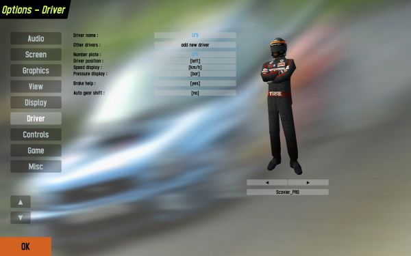 Options/Driver - LFS Manual